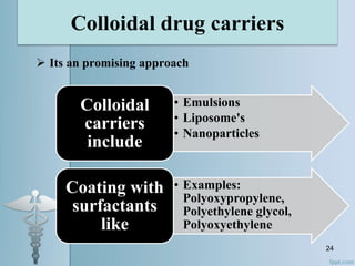 Seminar on brain targeted drug delivery system | PPT