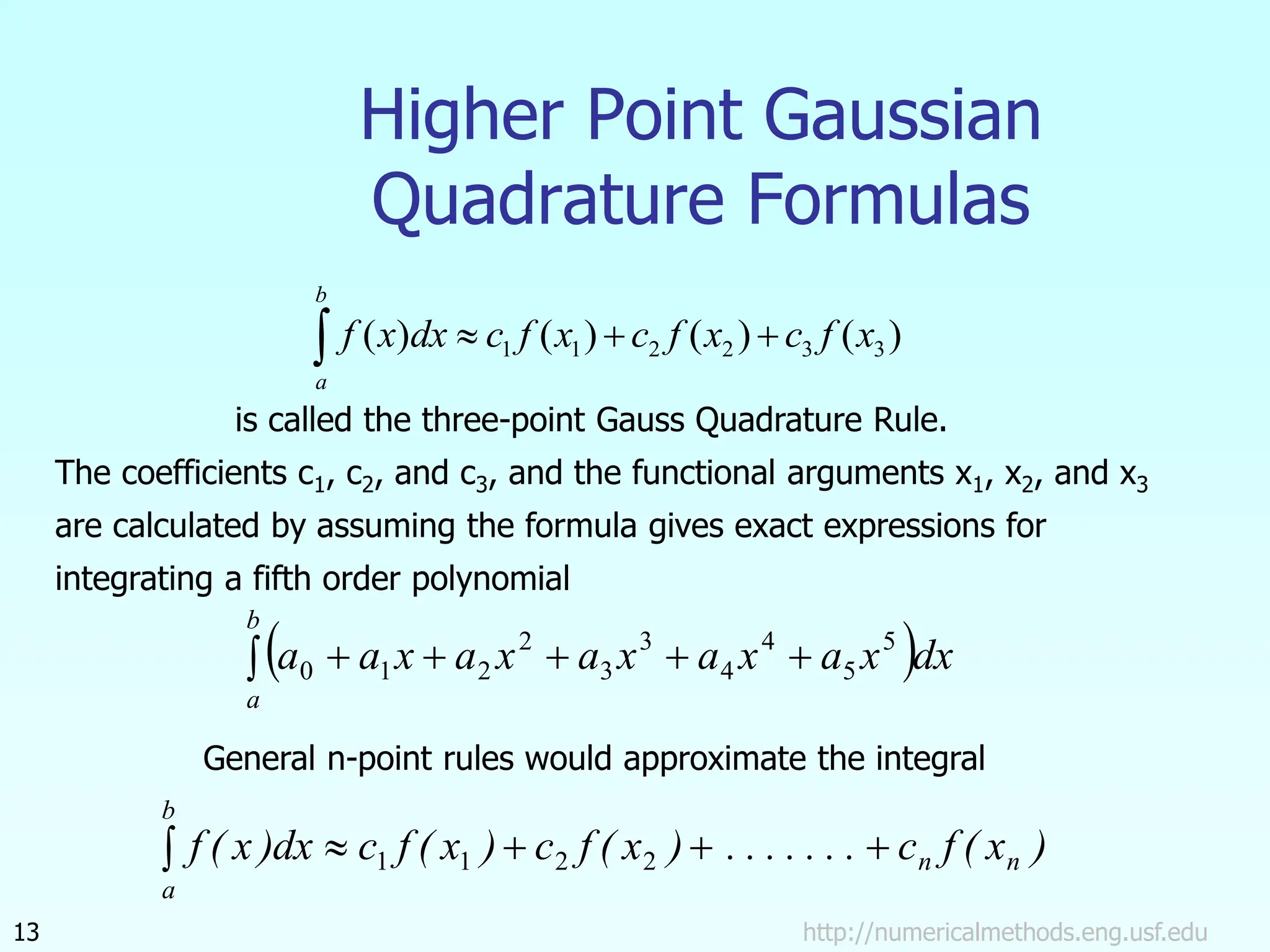 The Gregory Gauss Quadrature formula for beginners | PPT
