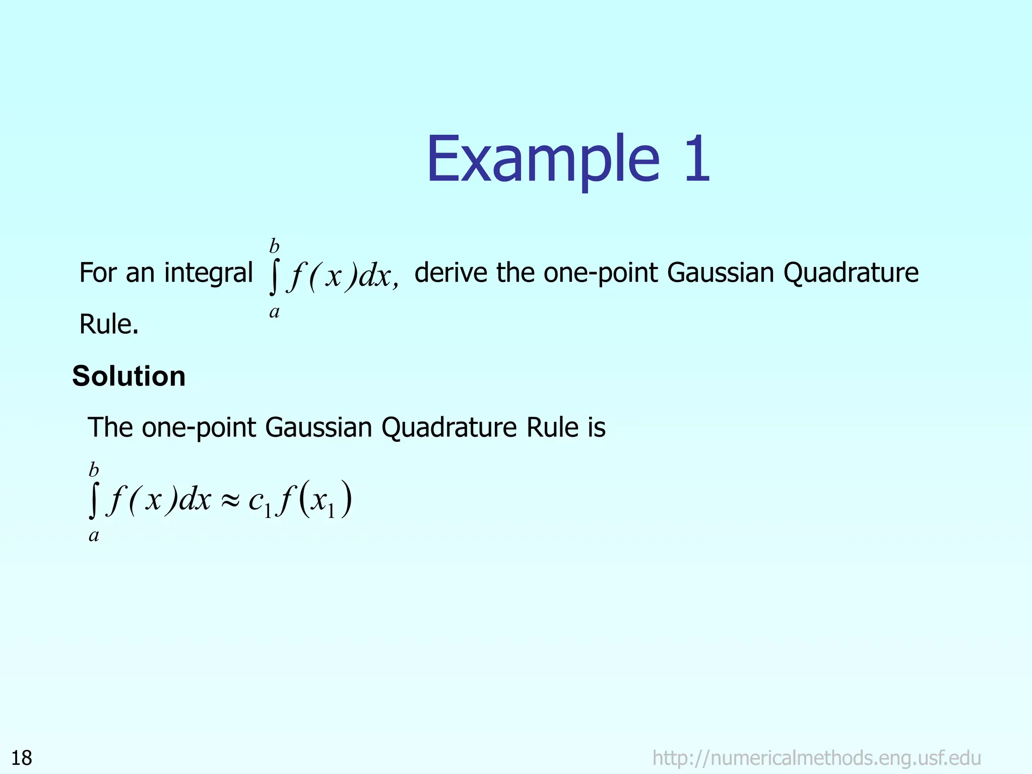 The Gregory Gauss Quadrature formula for beginners | PPT