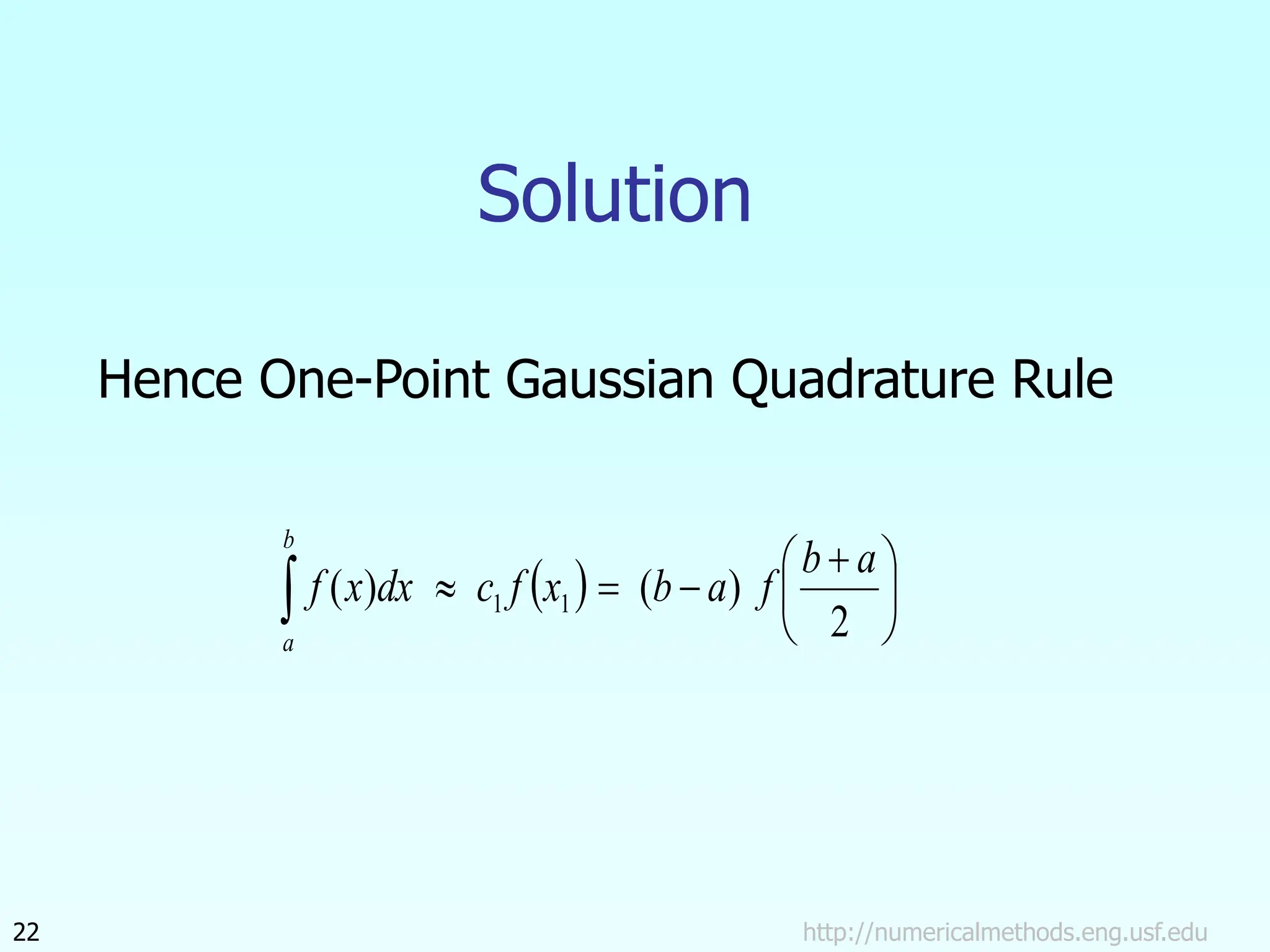 The Gregory Gauss Quadrature formula for beginners | PPT