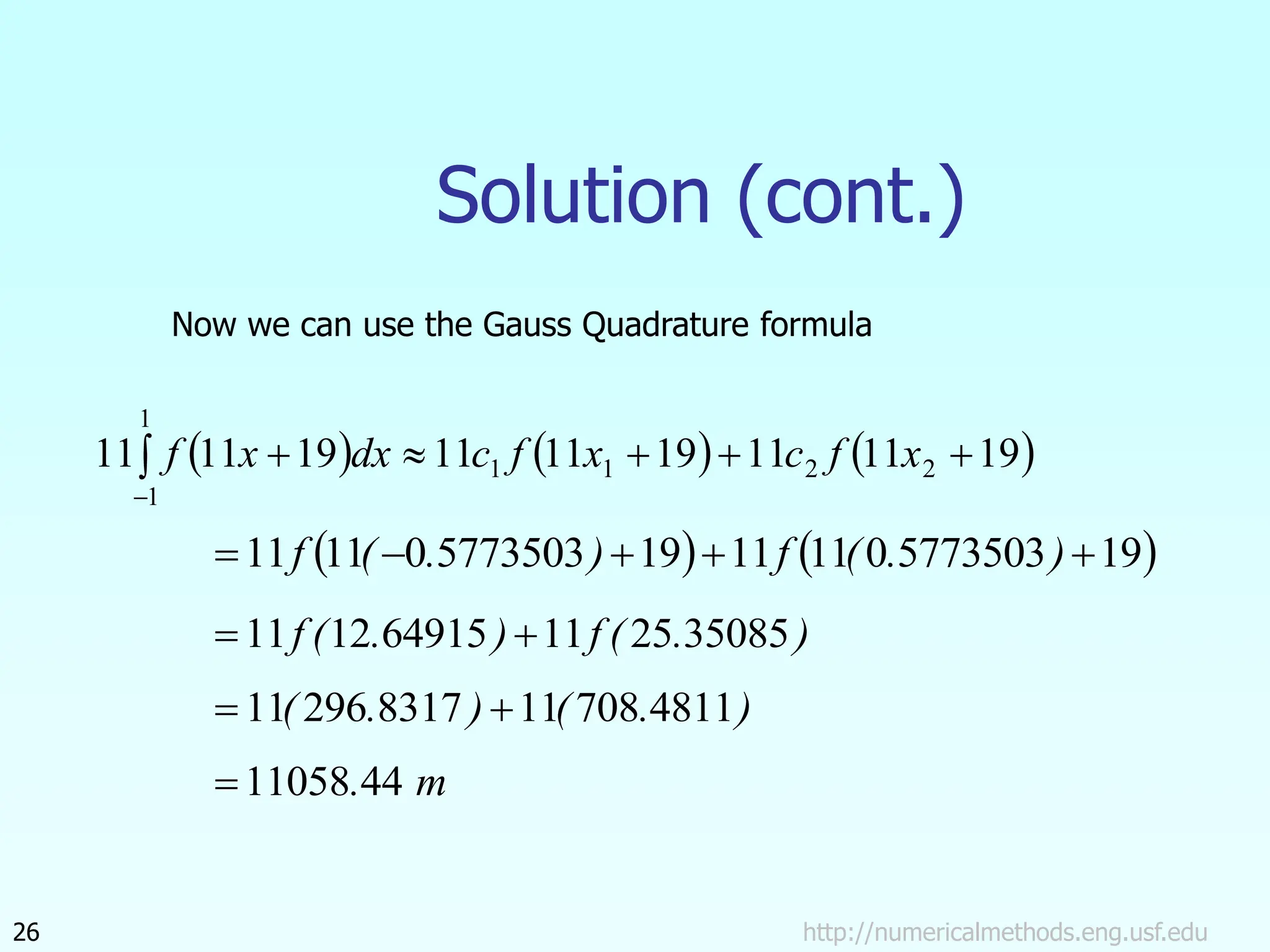 The Gregory Gauss Quadrature formula for beginners | PPT