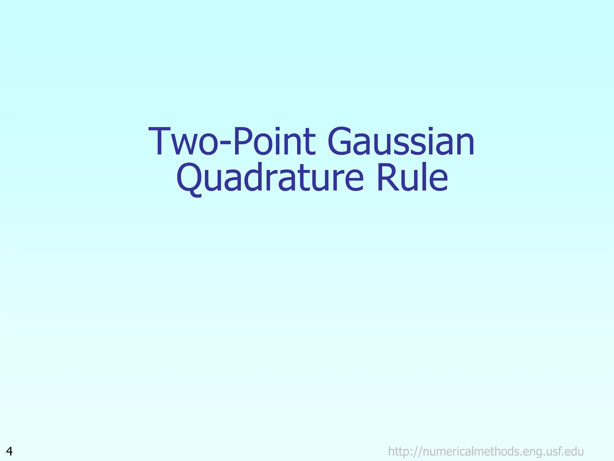 The Gregory Gauss Quadrature formula for beginners | PPT