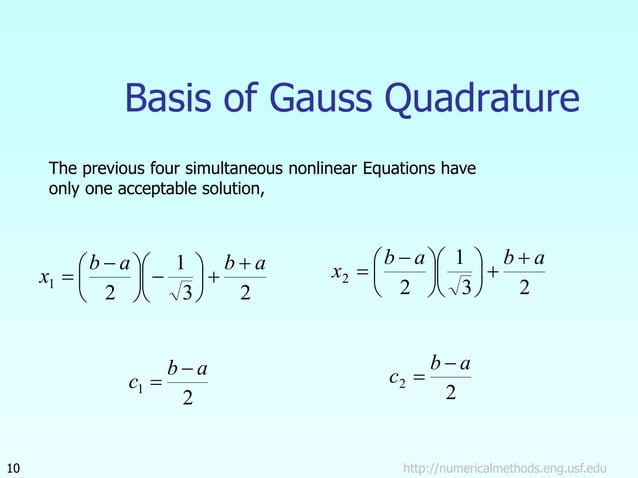 The Gregory Gauss Quadrature formula for beginners | PPT