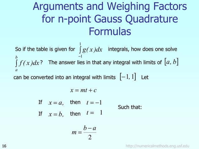 The Gregory Gauss Quadrature formula for beginners | PPT