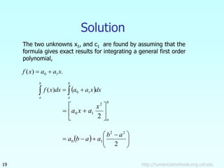 The Gregory Gauss Quadrature formula for beginners | PPT