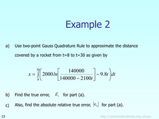 The Gregory Gauss Quadrature formula for beginners | PPT