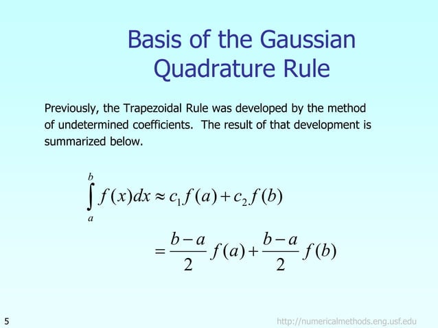 The Gregory Gauss Quadrature formula for beginners | PPT