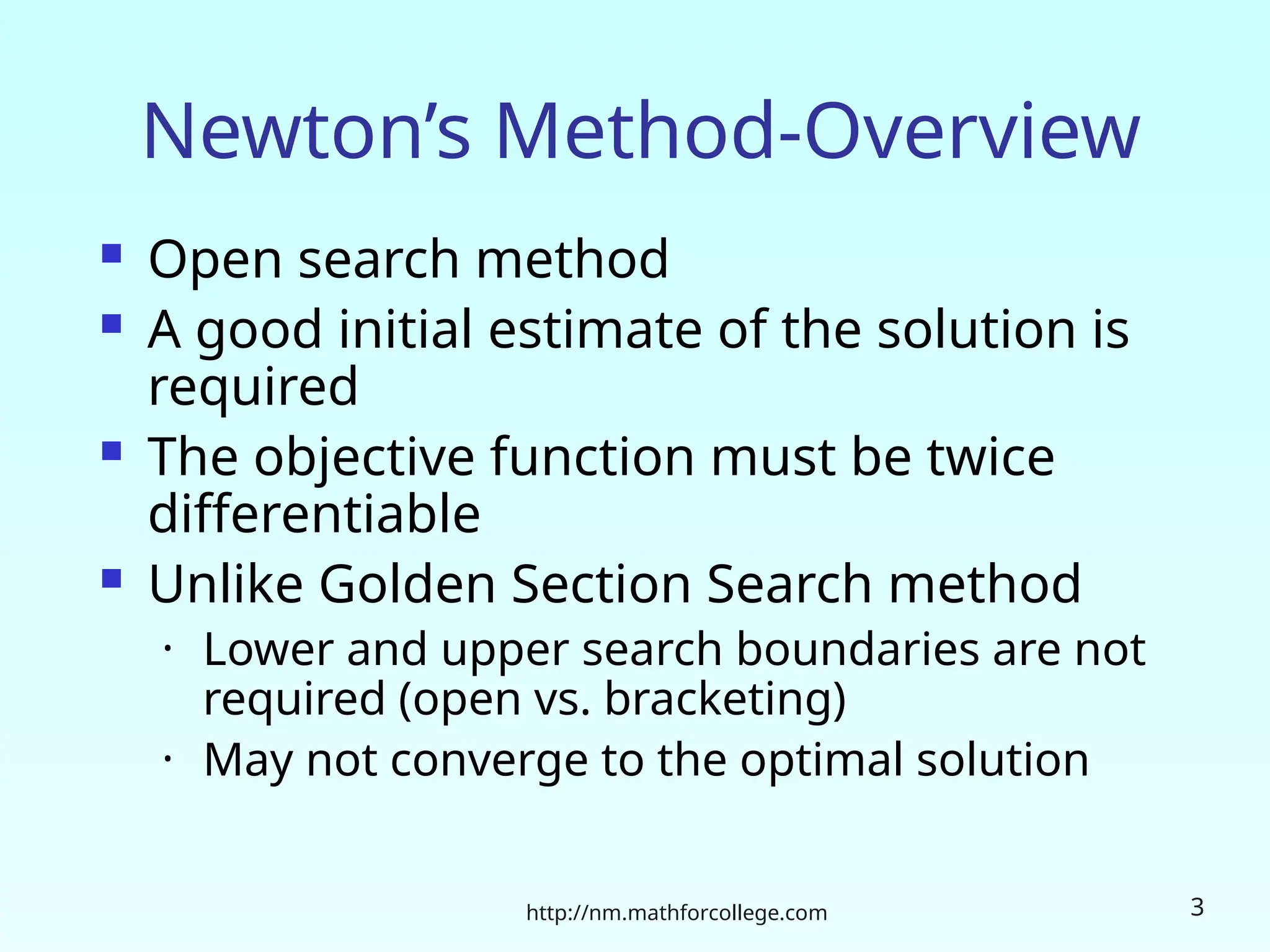 mws_gen_opt_ppt_optimization newtonsmethod.ppt