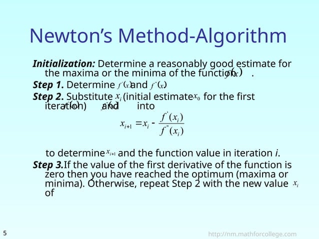 mws_gen_opt_ppt_optimization newtonsmethod.ppt