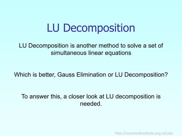 mws_gen_sle_ppt_ludecomp.ppt lu decomposition | PPT