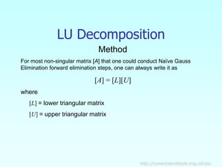 mws_gen_sle_ppt_ludecomp.ppt lu decomposition | PPT