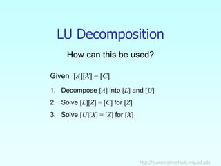 mws_gen_sle_ppt_ludecomp.ppt lu decomposition | PPT
