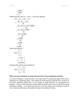 Gaussian Elimination | PDF