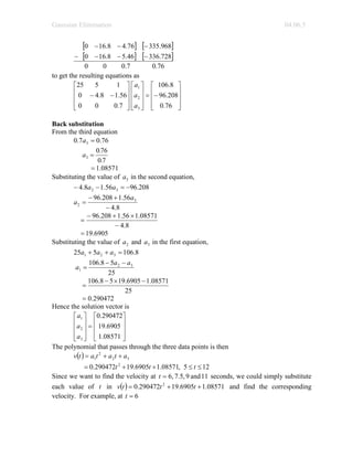 Gaussian Elimination | PDF