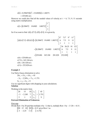 Gaussian Elimination | PDF