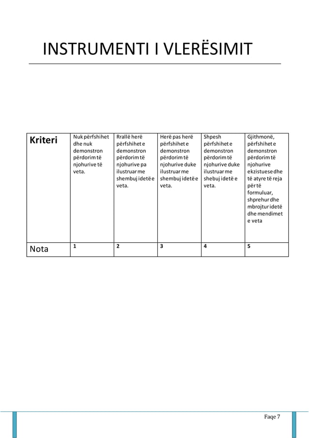 Modeli i një planifikimi ditor | DOCX