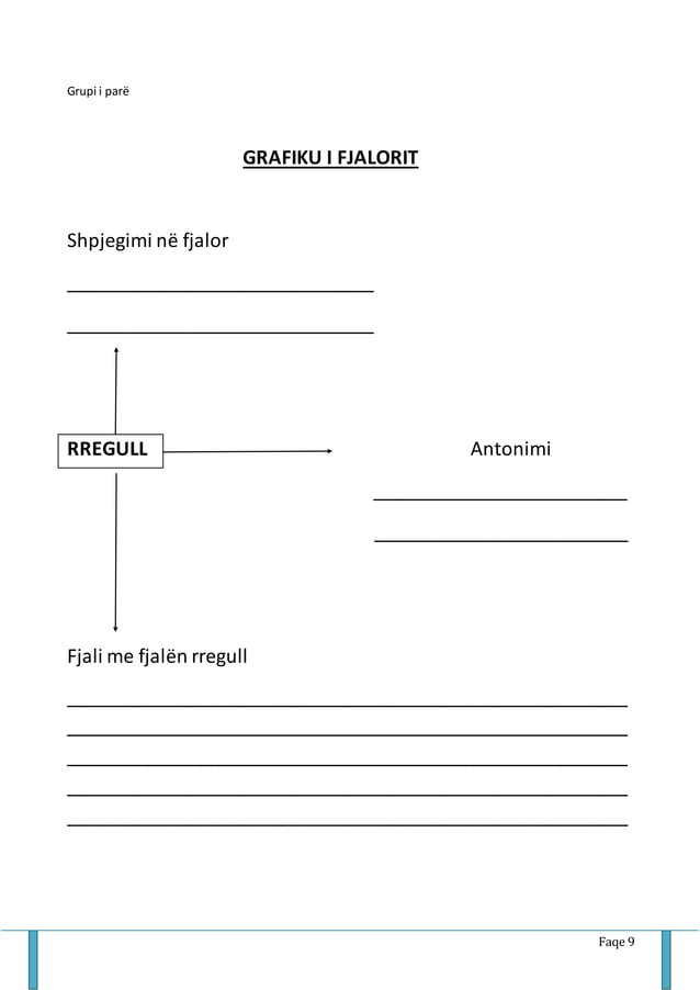 Modeli i një planifikimi ditor | DOCX