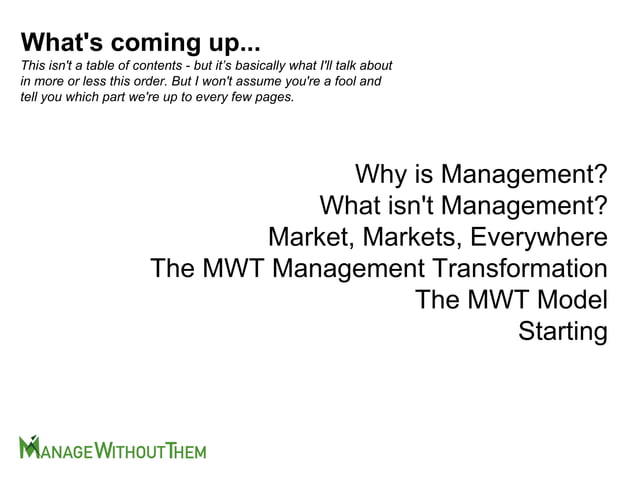Intro to ManageWithoutThem | PPT