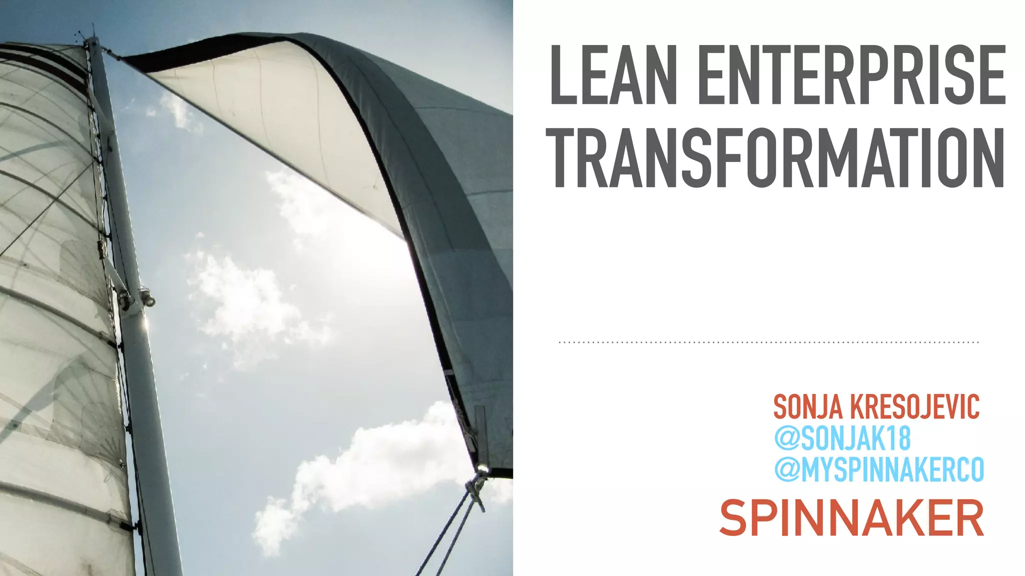 Lean Enterprise Transformation: The Journey Inside Large Organizations ...