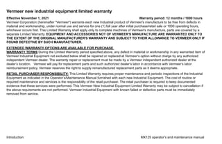 MX125 EN.pdf - Manula - Drill D9x13 Vermeer | PDF