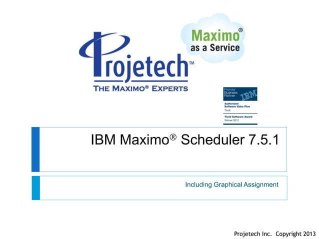 Maximo Scheduler 7.5.1 | PDF