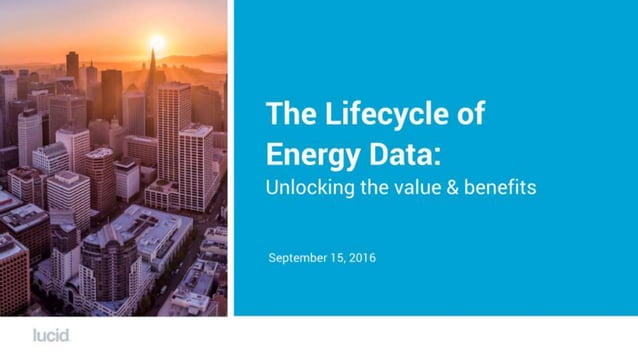 SPARK16 Presentation: The Lifecycle of Energy Data: Unlocking the ...