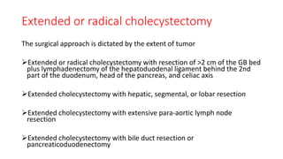 Management of Carcinoma Gall Bladder | PPTX