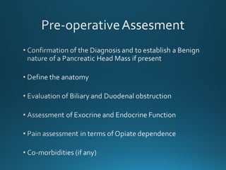 Management of Chronic Pancreatitis | PPT