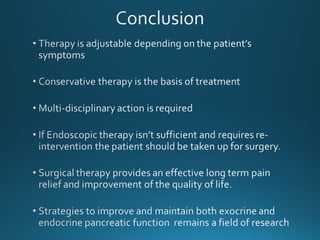 Management of Chronic Pancreatitis | PPT