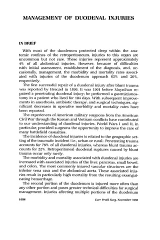 Mx duod injuries curr probl surg (1) | PDF