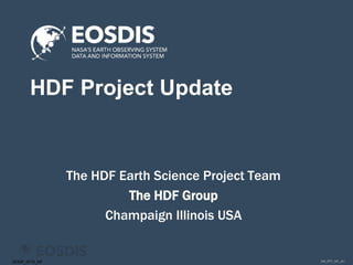 HDF Project Update | PPT