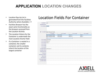 Containers, Crates, and Bays – Moving Items Using Mimsy XG | PPTX