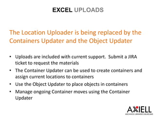 Containers, Crates, and Bays – Moving Items Using Mimsy XG | PPTX