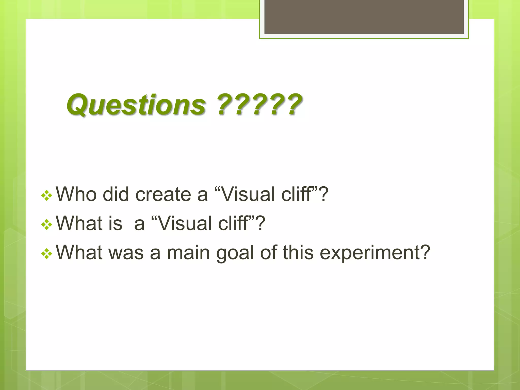 Visual cliff | PPTX