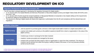 SC proposed regulatory framework on ICOs | PPT