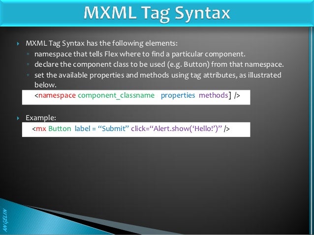 Flex Mxml Programming
