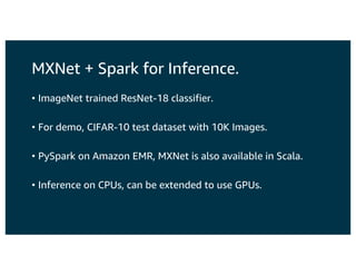 Distributed Inference with MXNet and Spark | PPT