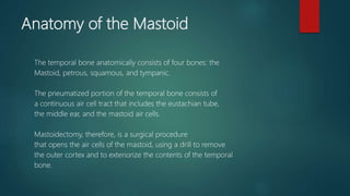 Mx of cholesteatoma dr rsl | PPTX