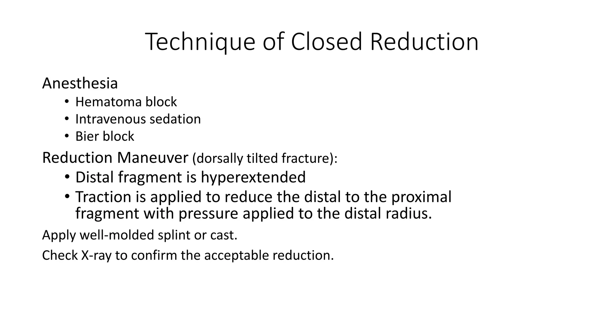 Mx of distal radius fractures | PPTX
