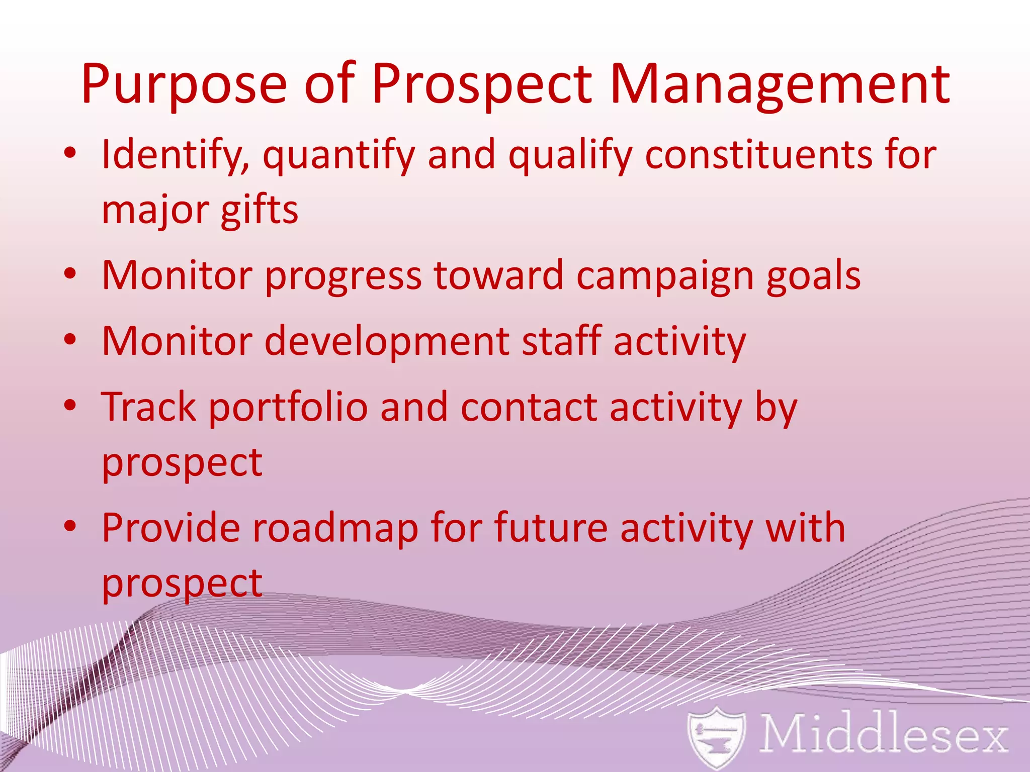 Mx prospect management and millennium process | PPT