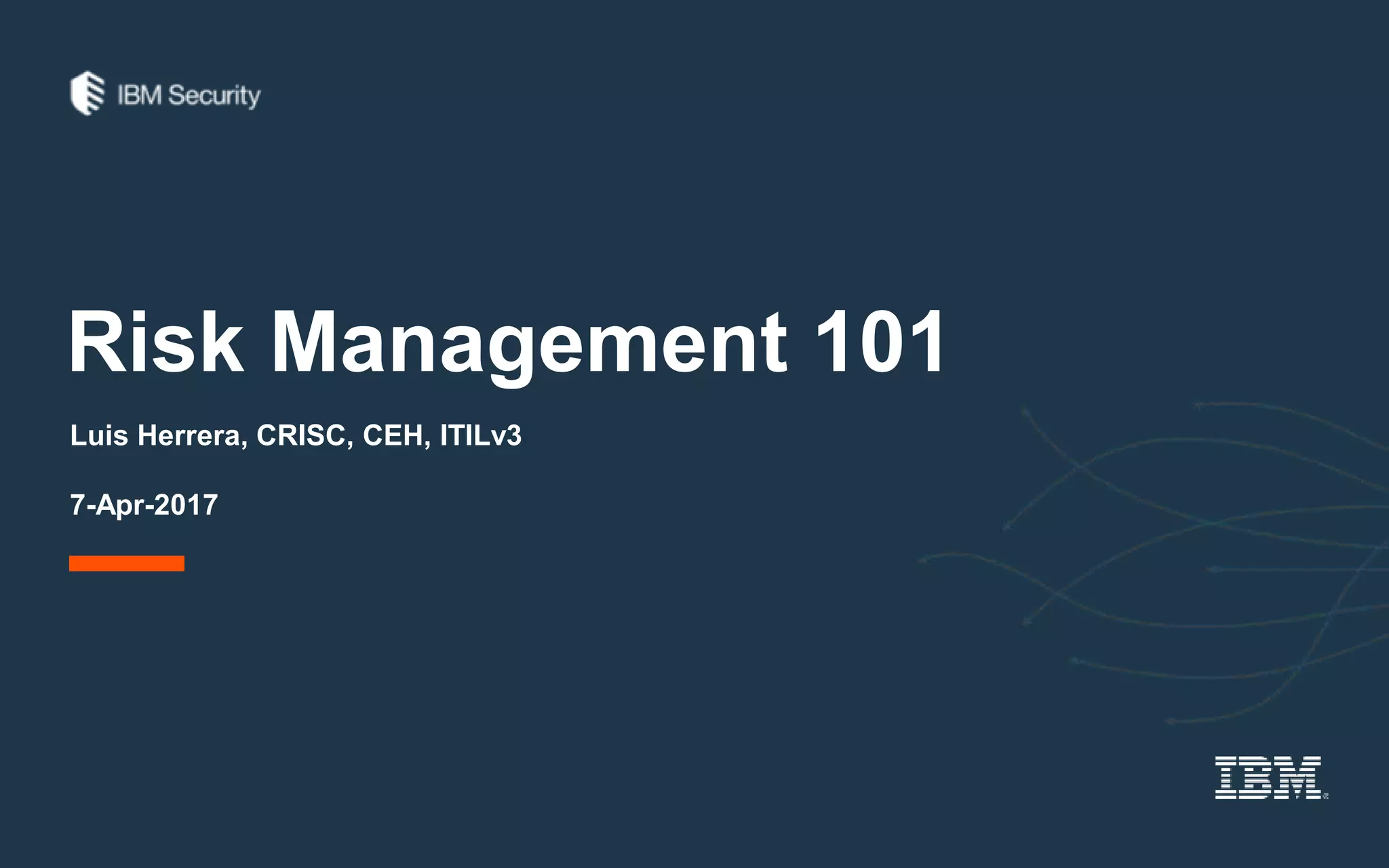 Introduction to Risk Management Fundamentals | PPTX