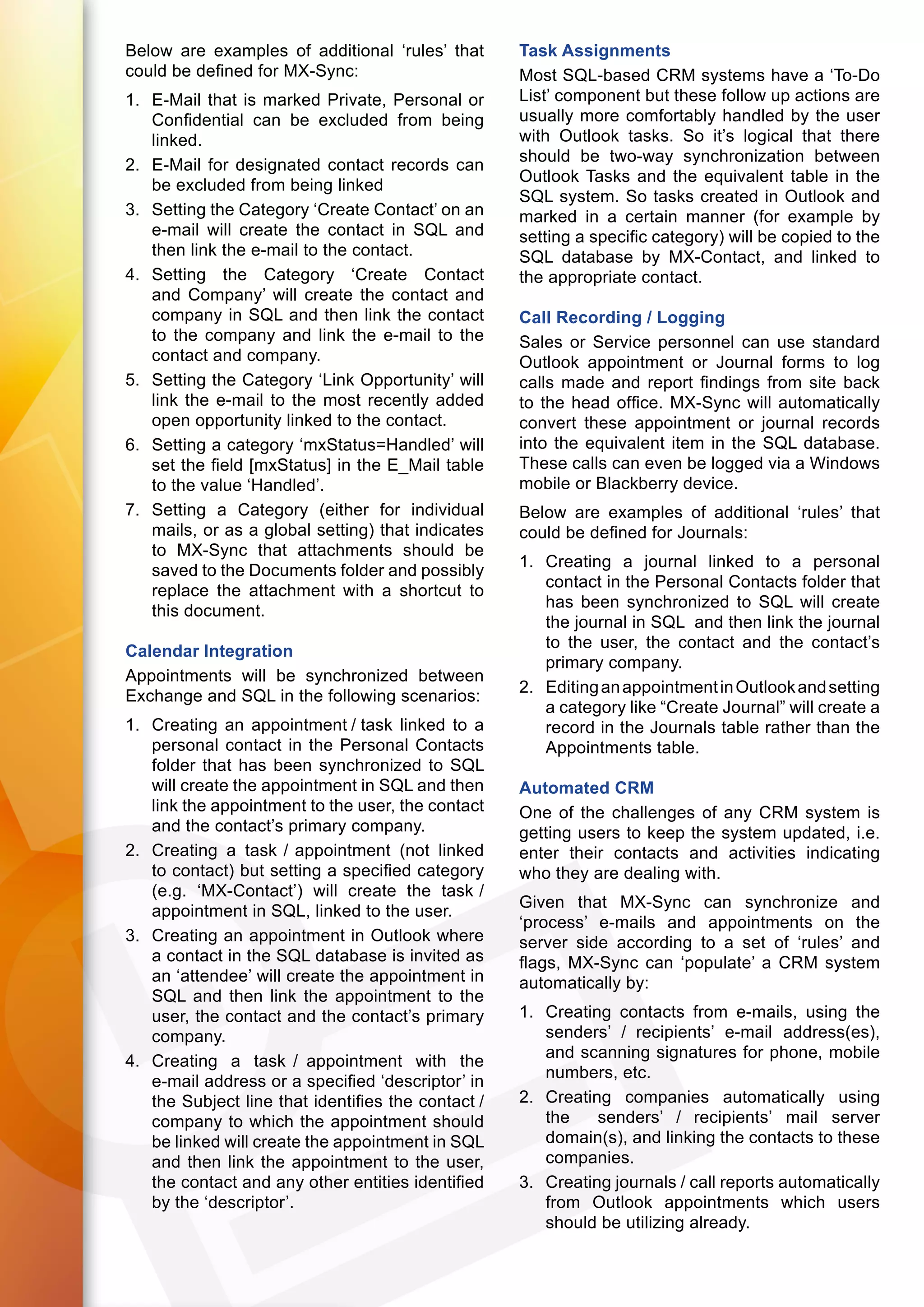 MX-Sync Brochure | PDF