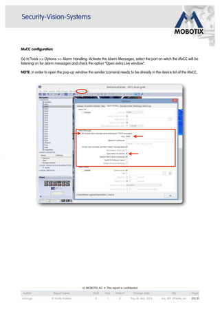 MOBOTIX IP Notify Messages | PDF
