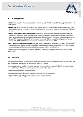 MOBOTIX IP Notify Messages | PDF