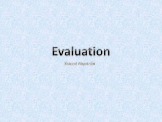 My evaluation | PPT