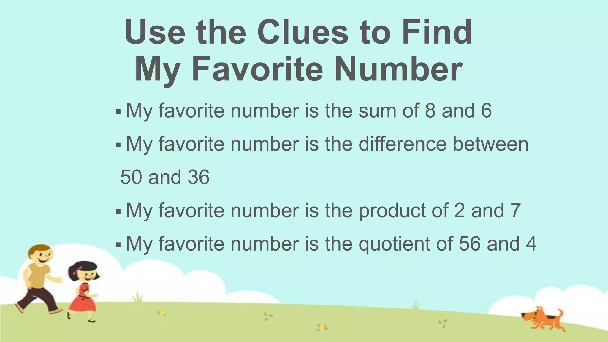 My favorite number | PPTX
