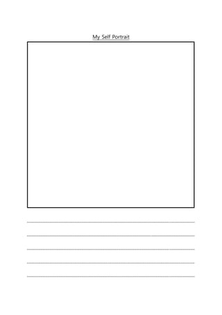 My self portrait ESL lesson | DOCX