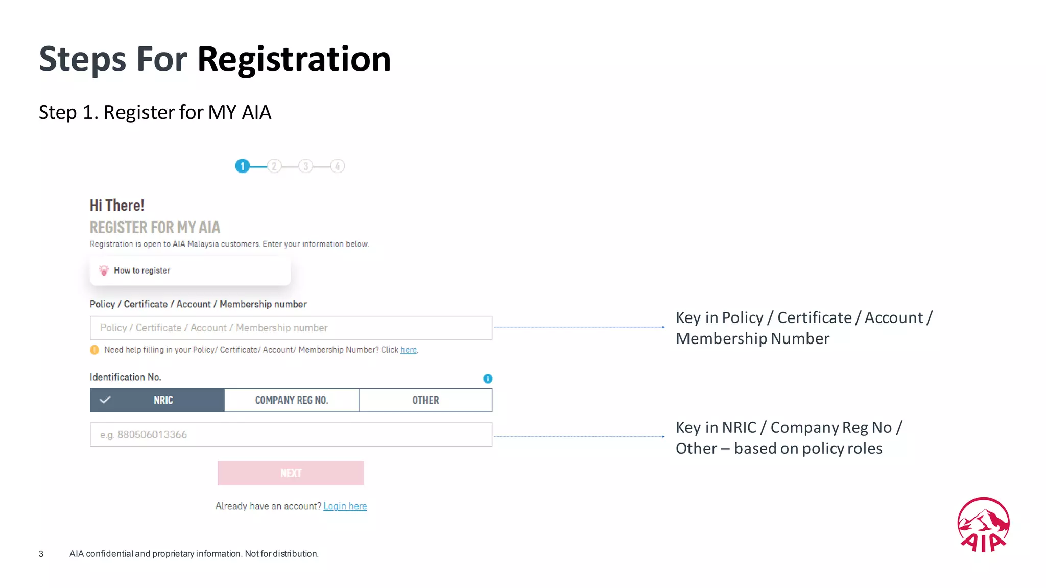 My AIA How To Register | PDF