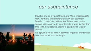 My best friend presentation 7 in English | PPTX