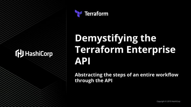 Using the Terraform Enterprise GUI is perfect to start working with ...